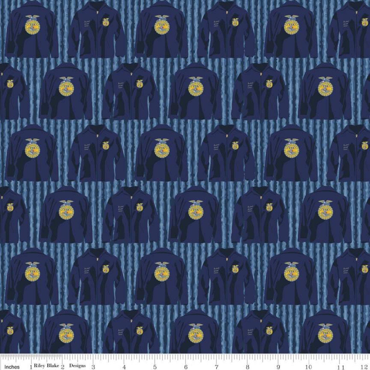 FFA Blue Jacket on Blue Fabric FFA Forever Blue Riley - Etsy