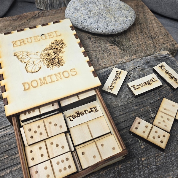 Personalized Domino Box Engraved - Etsy