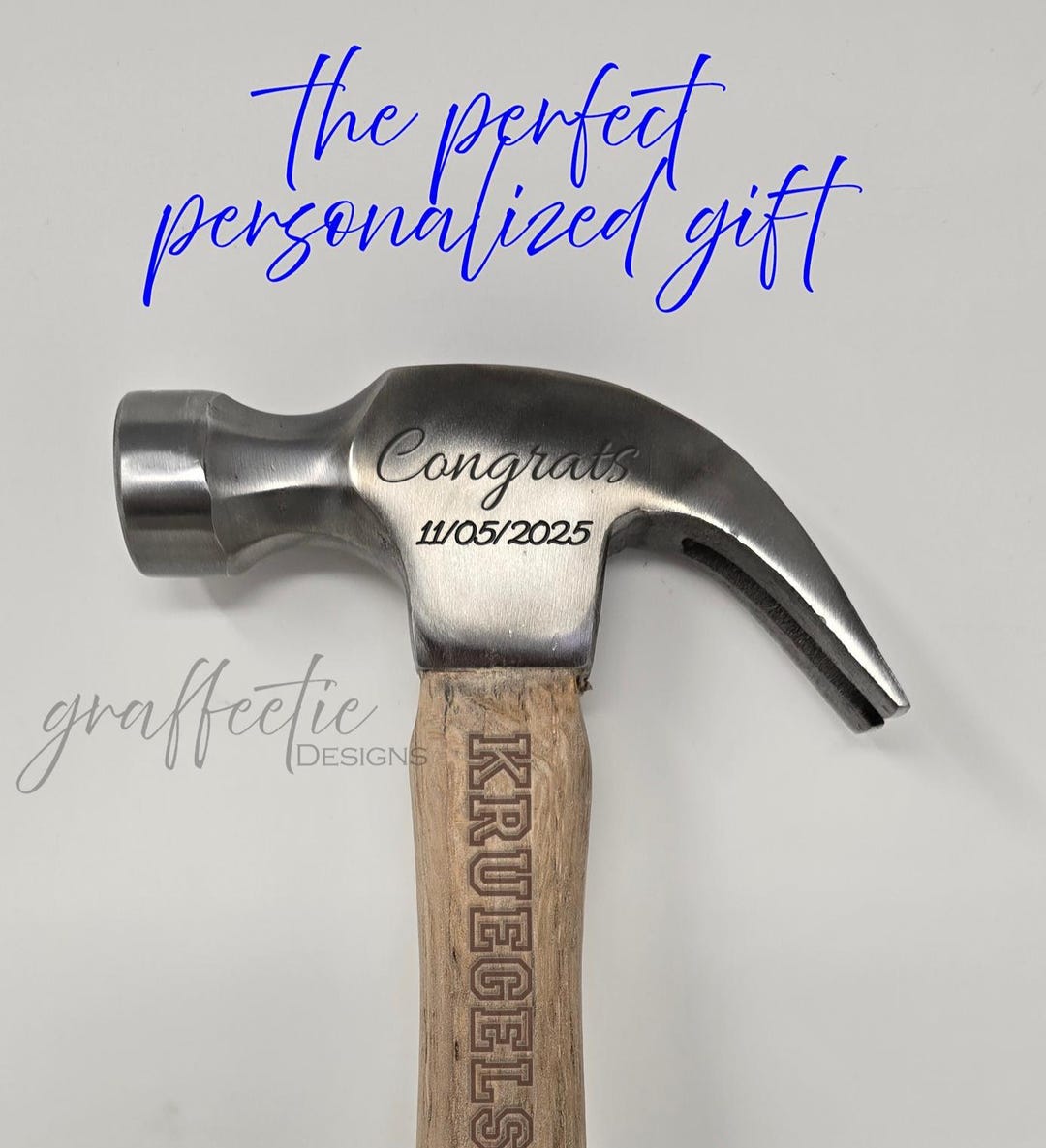 Custom Engraved Hammer - Personalized Gift for Dad, Grandpa, Diyers ...