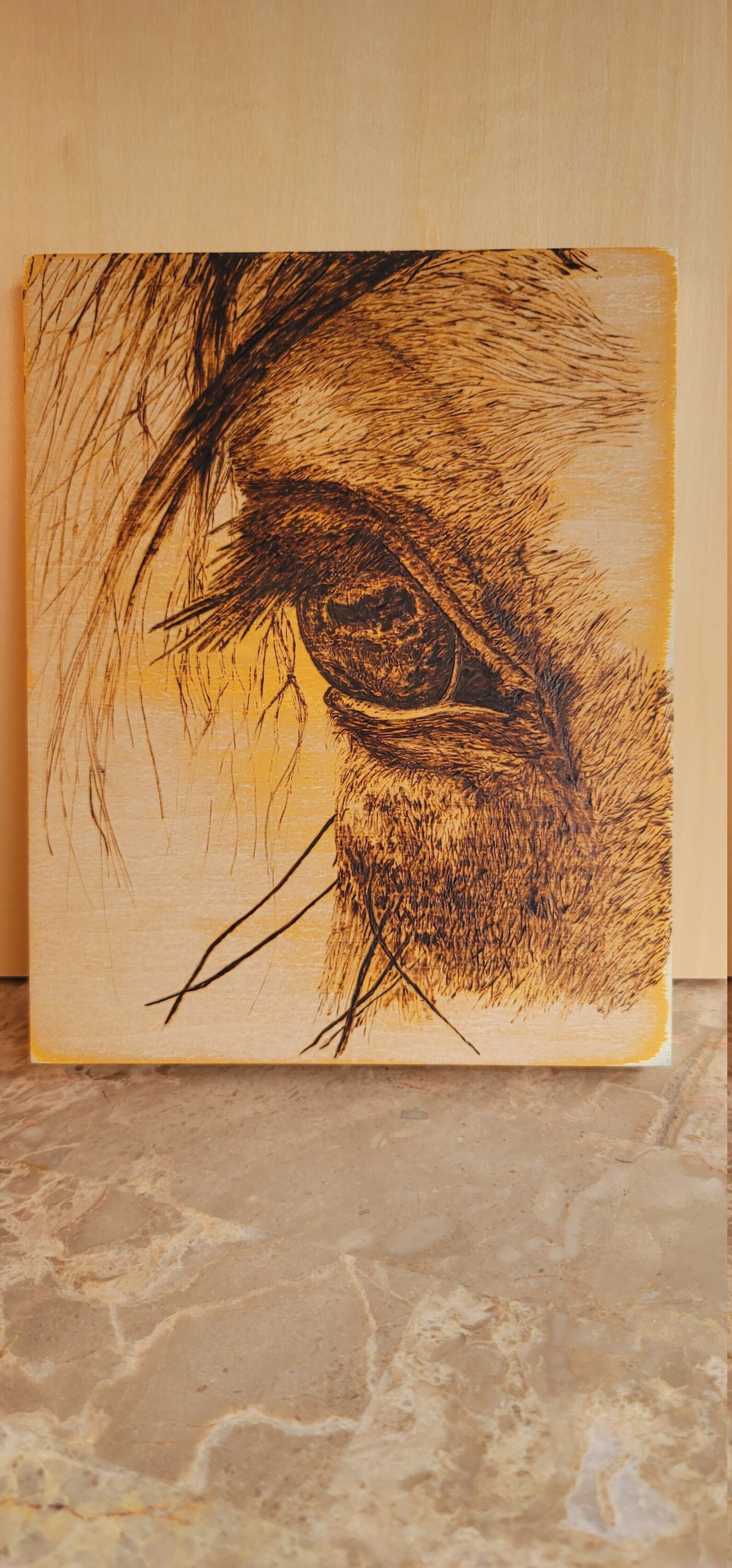 Horses Gaze, Animal Print, Pyrography Art, Wood Burning, Gifts for ...