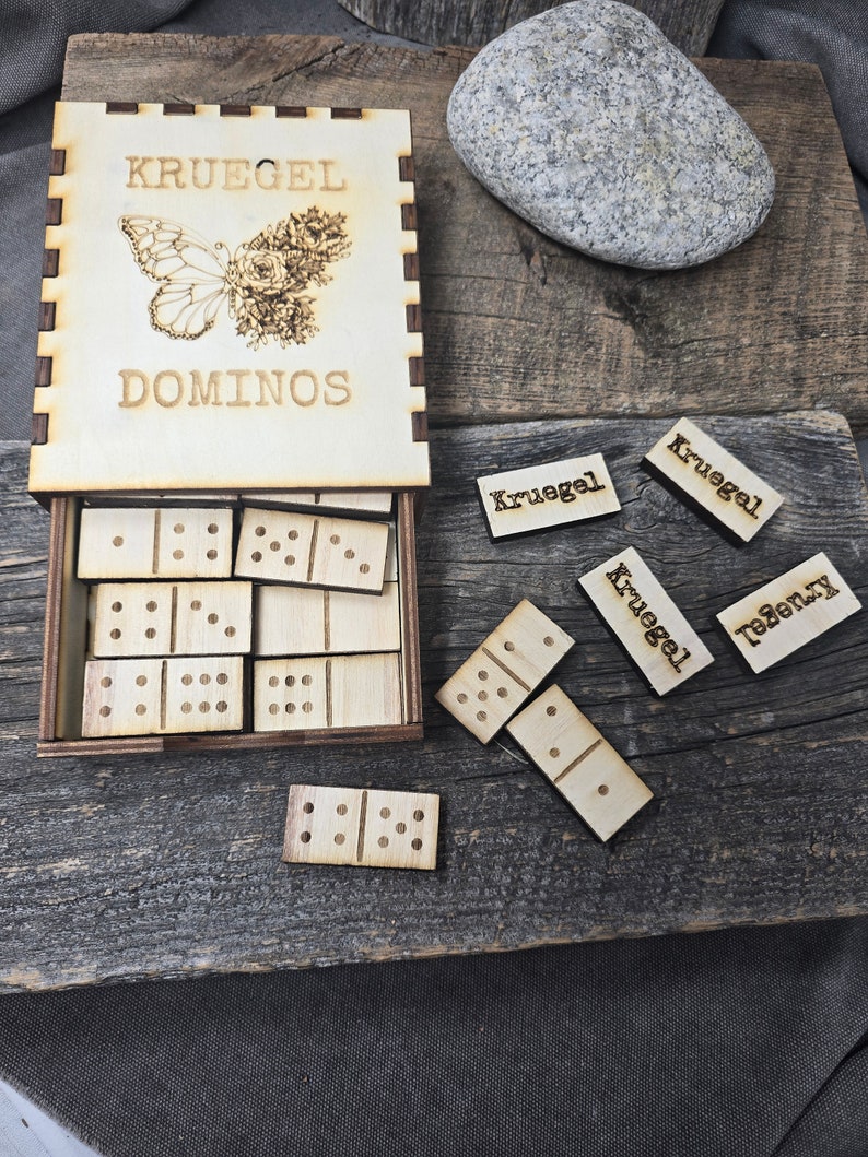 Custom Personalized Domino Set Engraved Dominoes Set Personalized