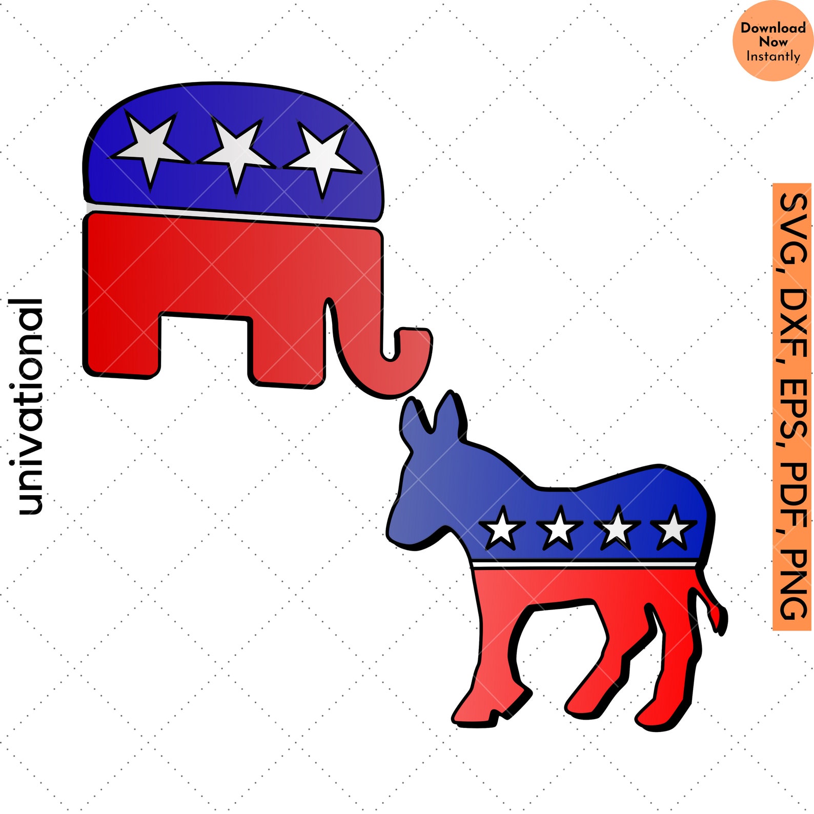 Democrat Svg, Donkey Svg, Donkey Png, Republican Svg, Elephant Svg ...