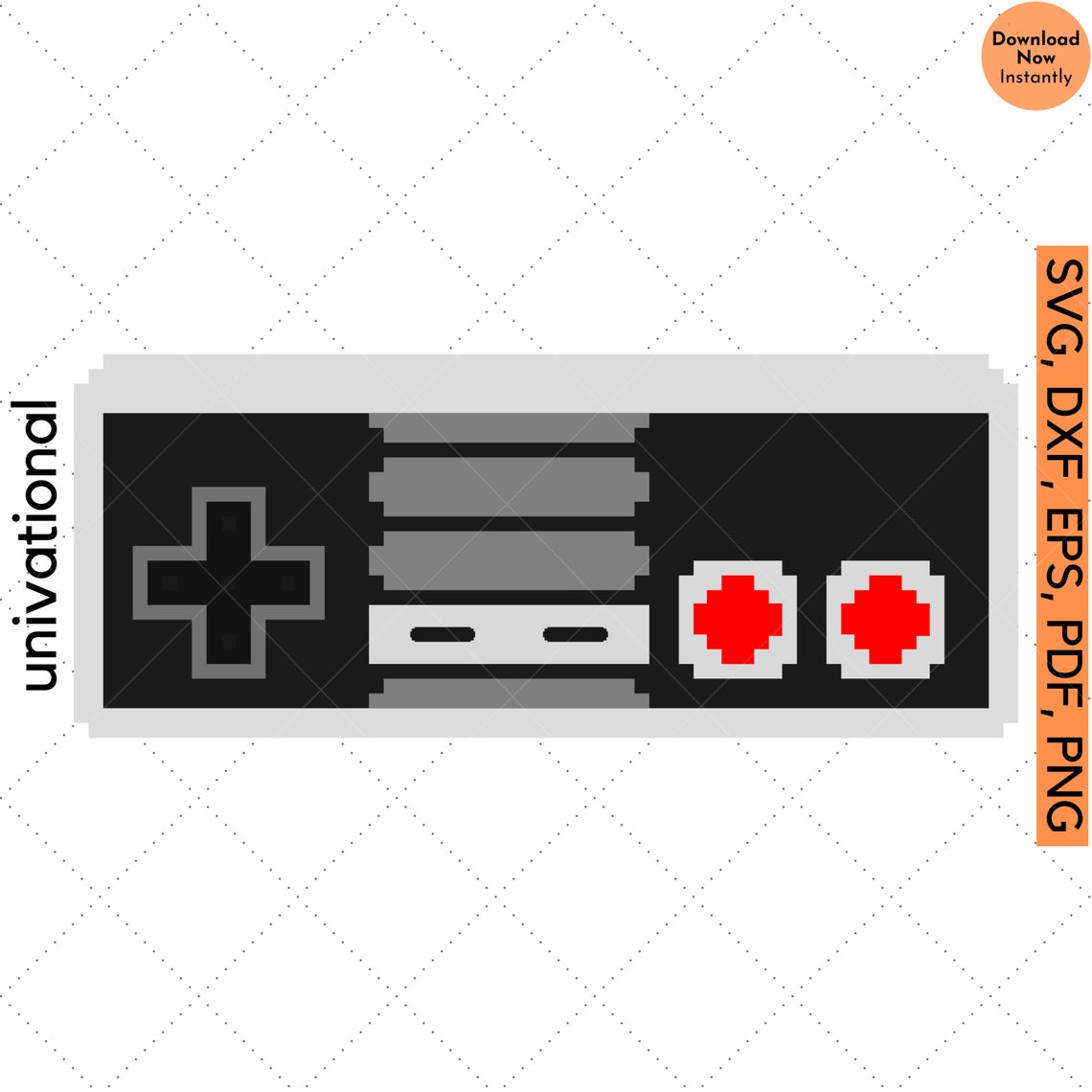 Nintendo Controller SVG NES controller svg Nintendo Pixel | Etsy