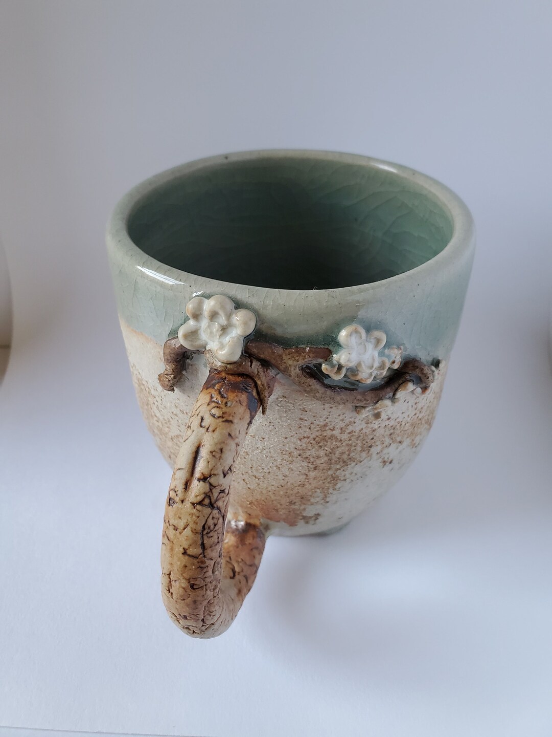 Ceramic Flower Mug - Etsy