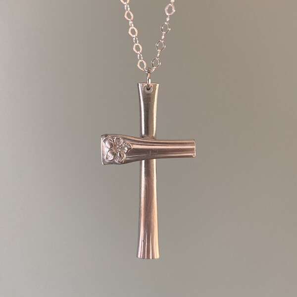 Silverware Cross - Etsy