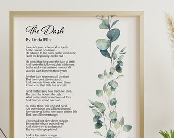 The dash poem framed - statexcel