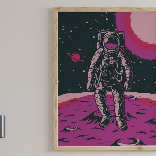 Astronaut Downloadable Print Instant Download Spaceman - Etsy