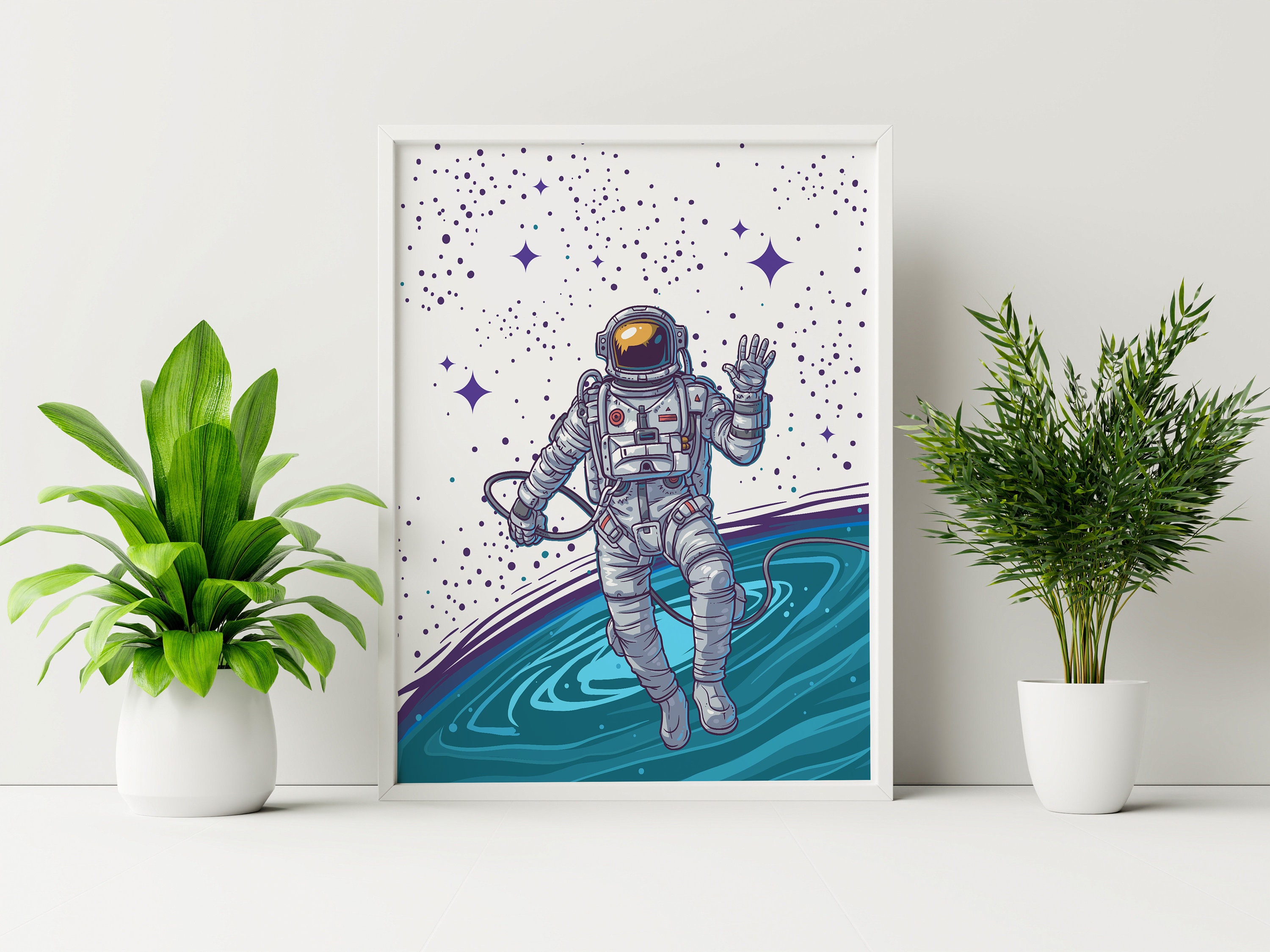 Astronaut Downloadable Print Instant Download Spaceman - Etsy