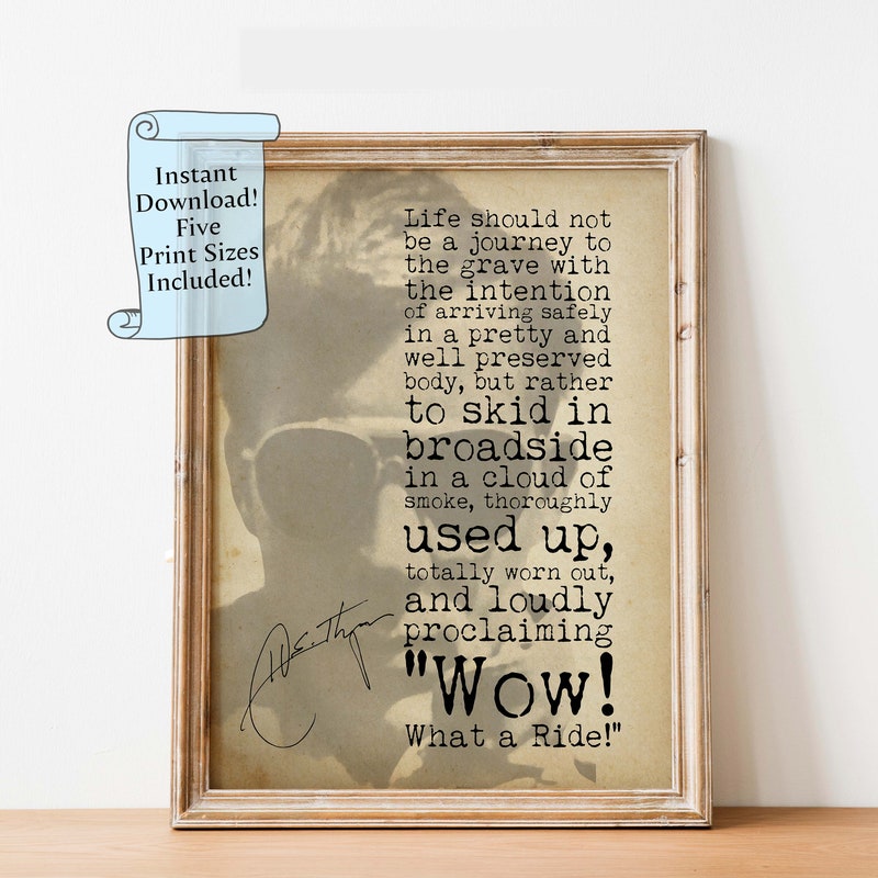 Hunter Thompson - Etsy