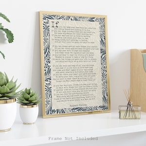 IF Poem - Rudyard Kipling Poem - Vintage Wallpaper Background ...