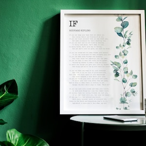 IF by Rudyard Kipling Printable Wall Art - Downloadable Print - If Poem ...