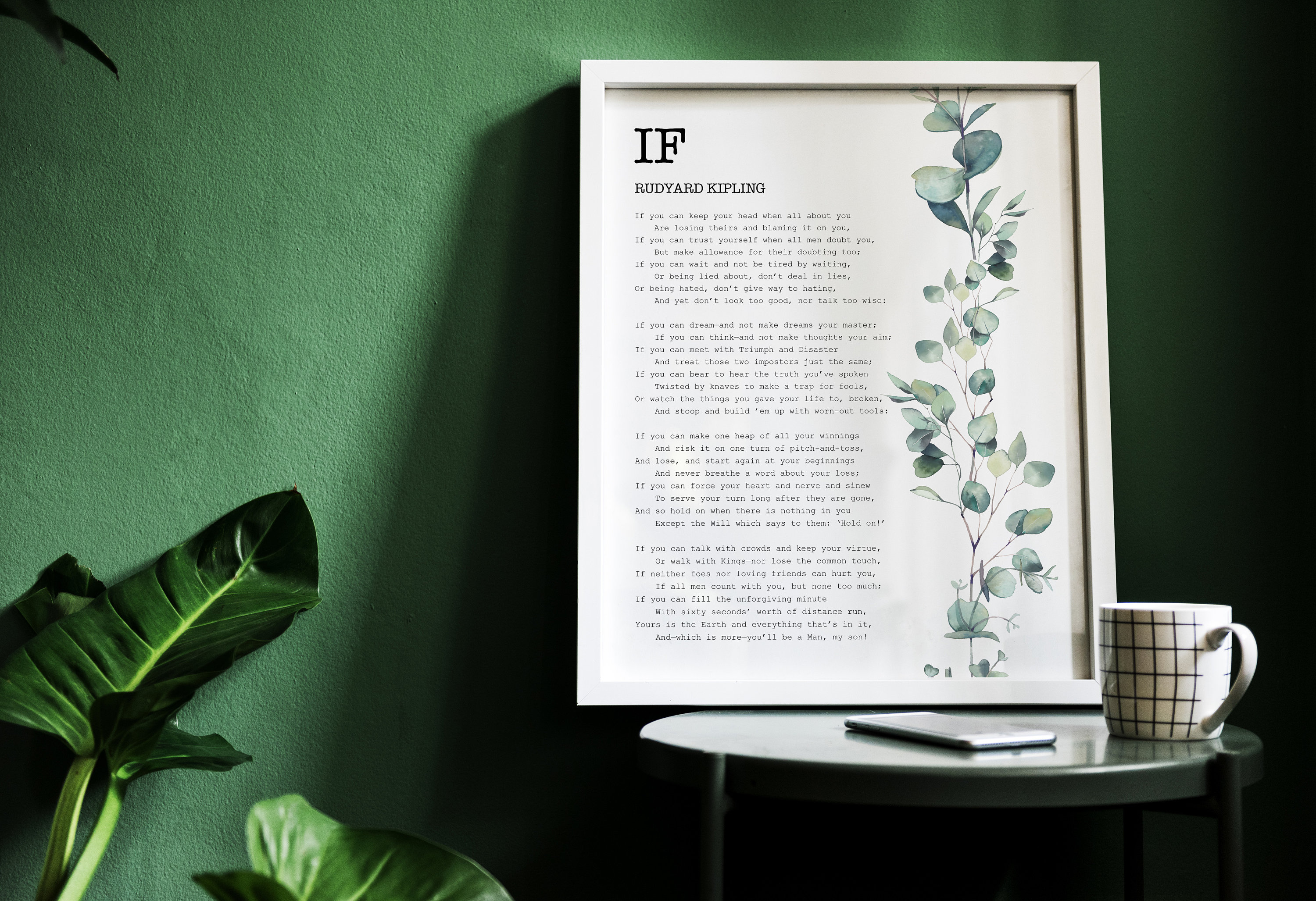 IF by Rudyard Kipling Printable Wall Art Downloadable Print | Etsy