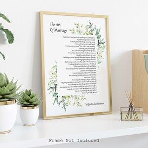 The Art of Marriage Printable - Wedding Ceremony Reading - First ...