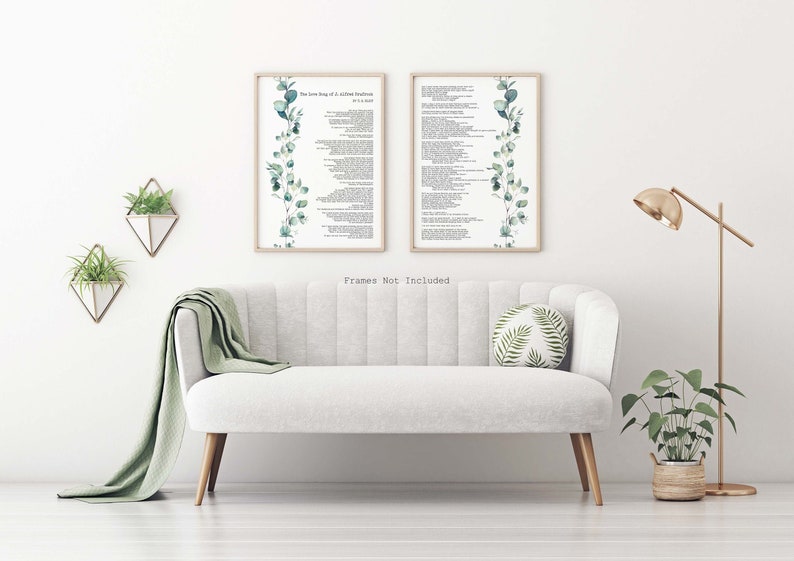 The Love Song of J. Alfred Prufrock Set of 2 T. S. Eliot - Etsy