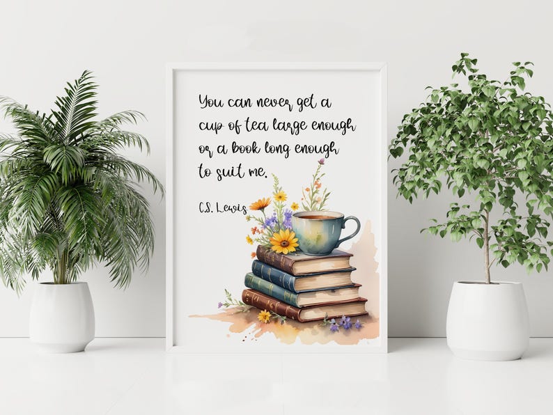 C.S. Lewis Quote Print: Cozy Reading Nook Decor (instant Download) - Etsy