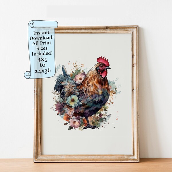 Chicken Poster - Etsy