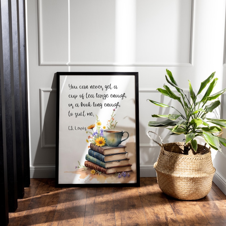 C.S. Lewis Quote Print: Cozy Reading Nook Decor (instant Download) - Etsy