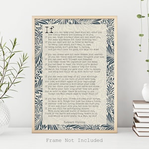IF Poem - Rudyard Kipling Poem - Vintage Wallpaper Background ...