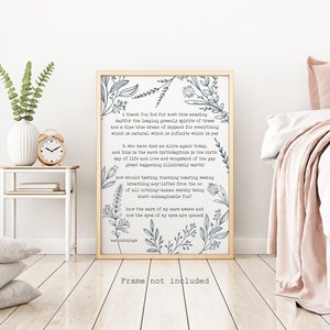 E.e Cummings Poem 'i Thank You God for Most This Amazing' With Flower ...