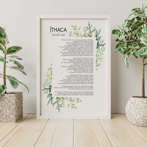 The Poem Ithaca by Constantine Cavafy C. P. Cavafy Konstantinos Kavafis ...