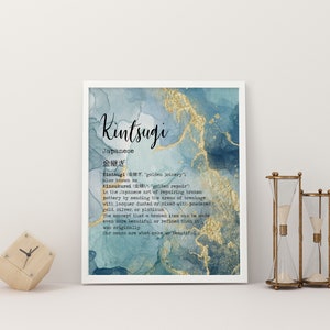 Kintsugi Definition Print: Japanese Art - Etsy