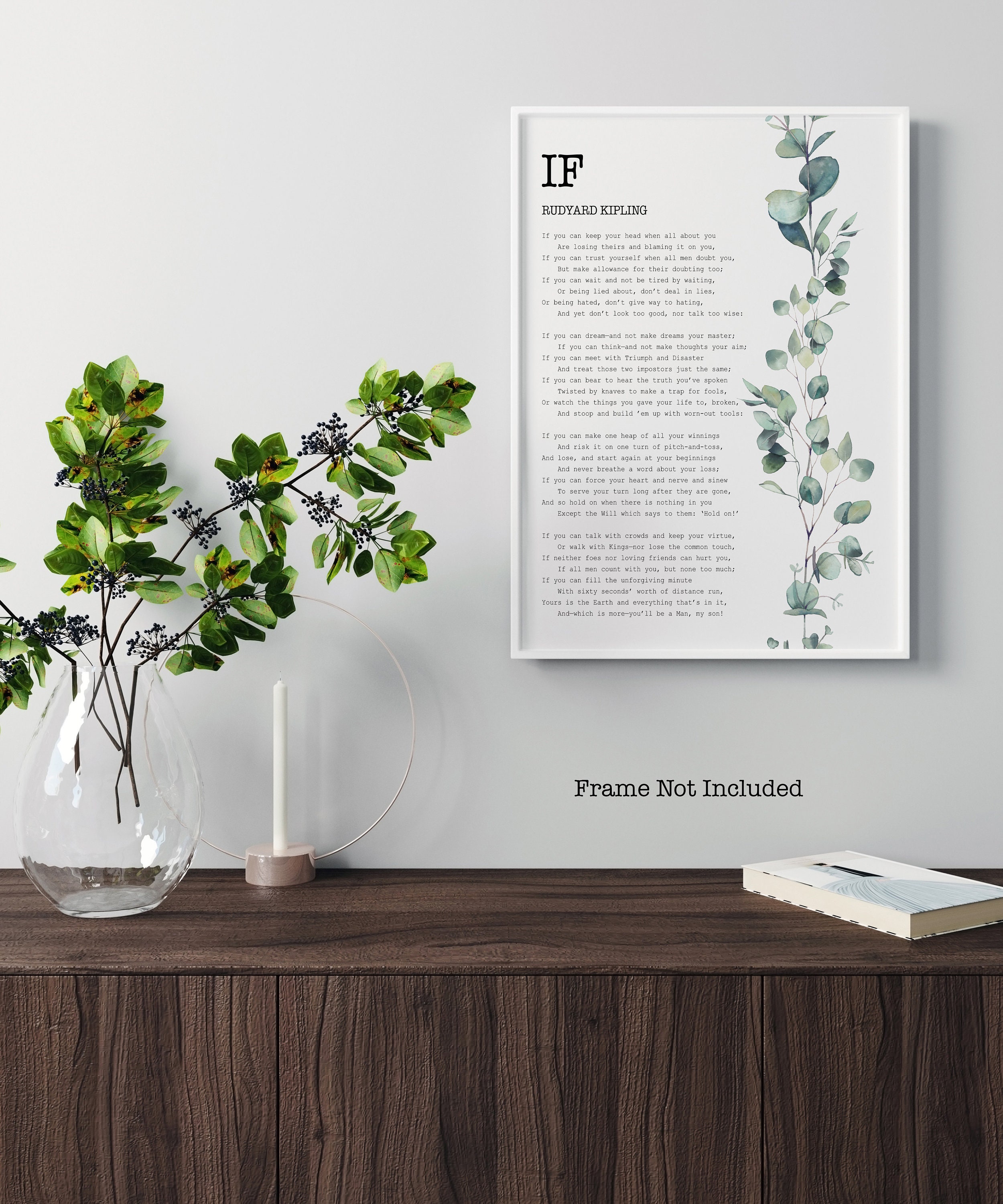 IF by Rudyard Kipling Printable Wall Art Downloadable Print | Etsy