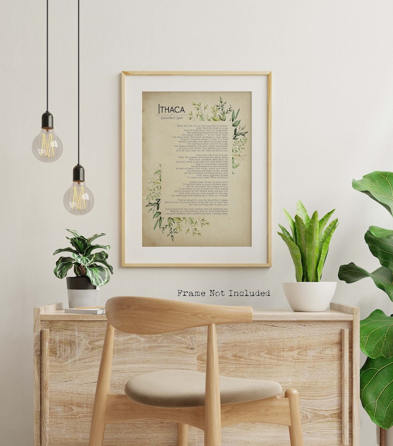 The Poem Ithaca by Constantine Cavafy C. P. Cavafy - Etsy