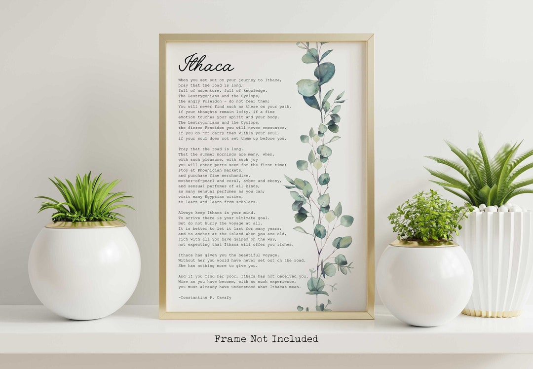 The Poem Ithaca by Constantine Cavafy C. P. Cavafy Konstantinos Kavafis ...