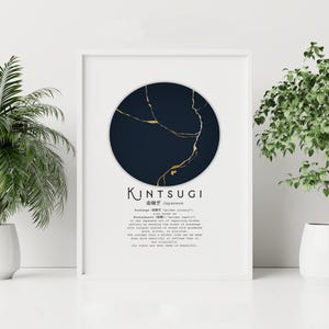 Kintsugi Definition Art Print: Japanese Golden Repair Philosophy - Etsy