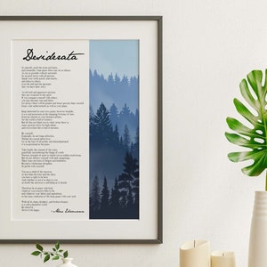 Desiderata Print Poem by Max Ehrmann Illustrated Poem Poster Print ...