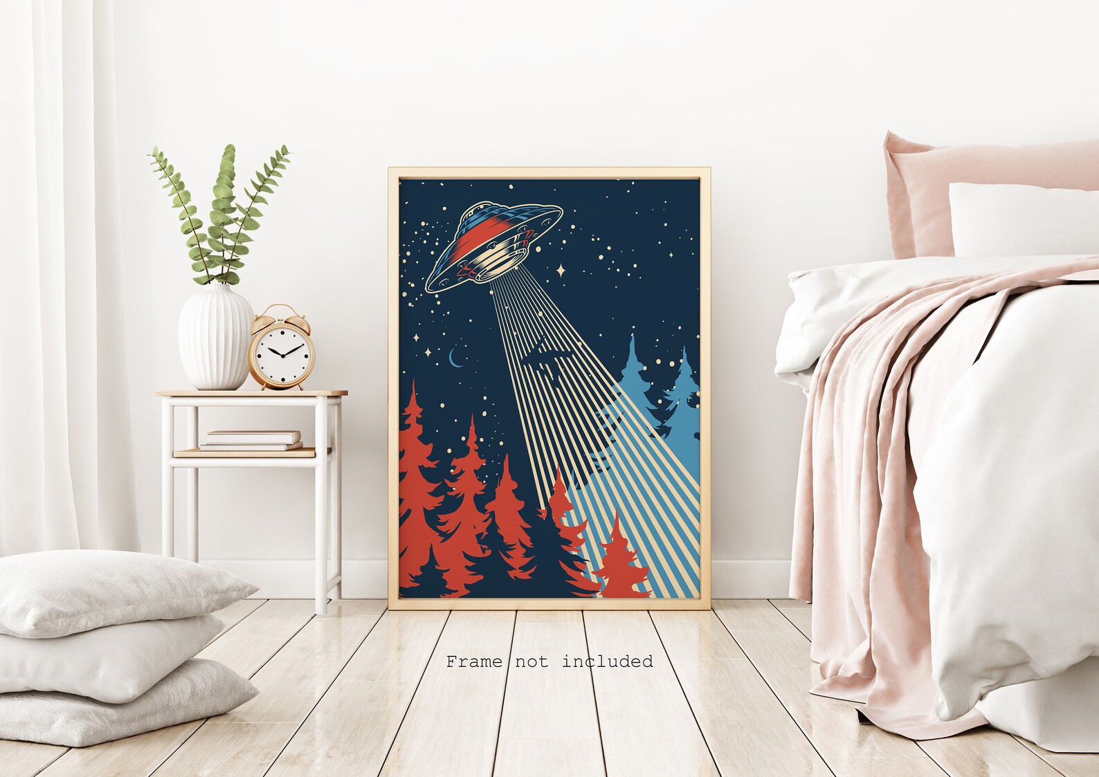 Vintage UFO Alien Abduction Downloadable Print Instant - Etsy