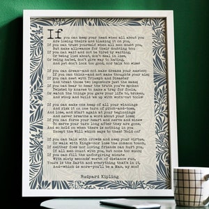 IF Poem - Rudyard Kipling Poem - Vintage Wallpaper Background ...