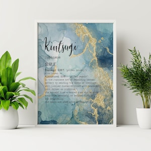 Kintsugi Definition Print: Japanese Art - Etsy