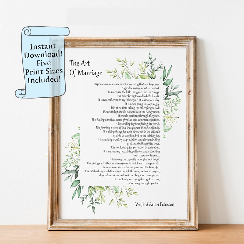 The Art of Marriage - Etsy