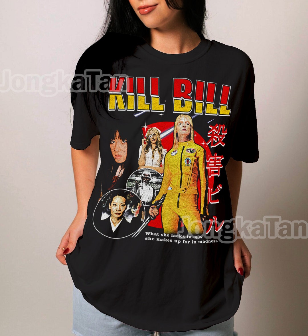 Kill Bill Vintage T-shirt, Kill Bill Homage Graphic Unisex Long Sleeve ...