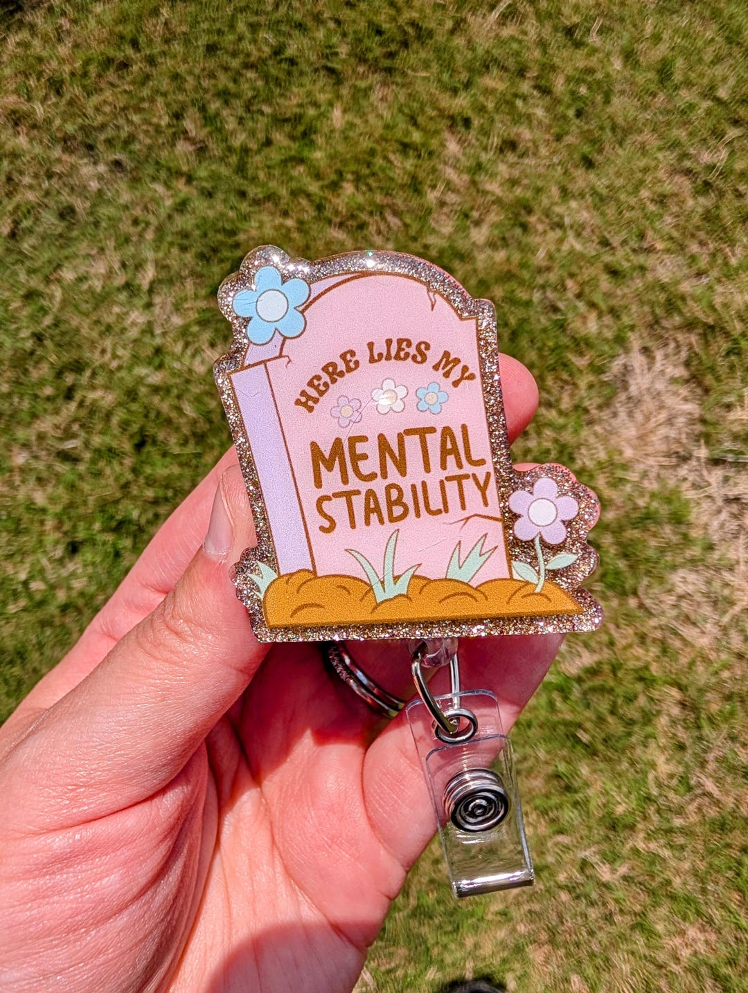 Mental Stability Badge Reel, Funny Badge, Badge Reel Retractable, Funny ...