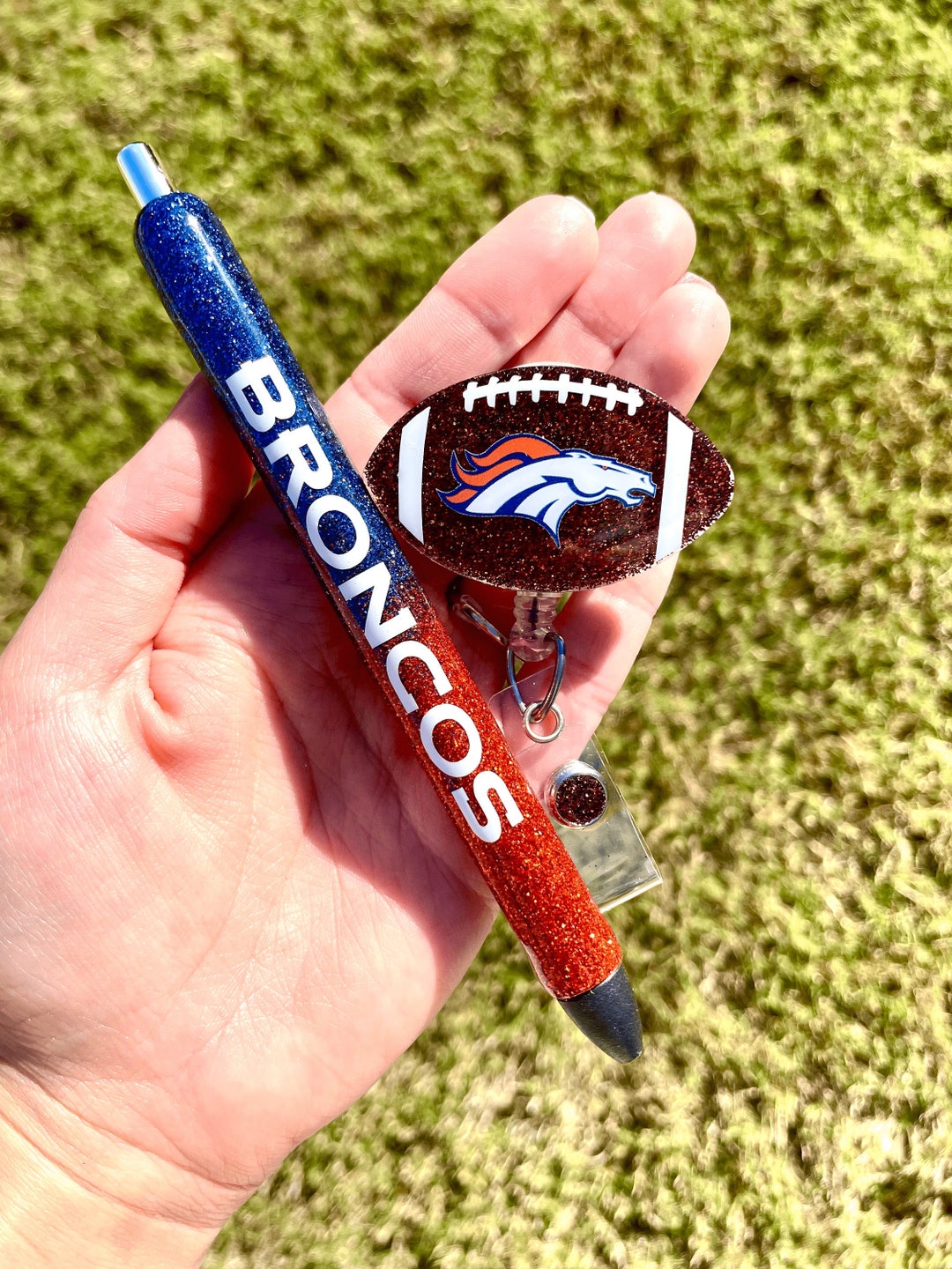 Football Inspired Glitter Pen, Football Inspired Badge Reel, Nurse ...