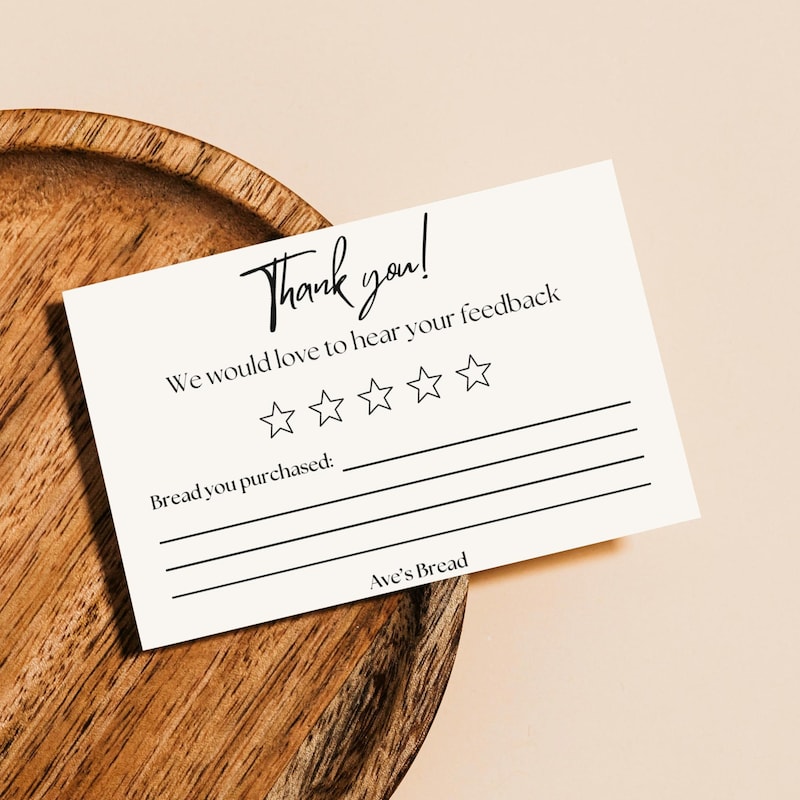 Leave a Review Card - Etsy