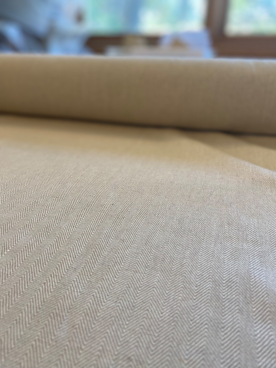 Texido Stripe Flax Vintage Fabric - Etsy