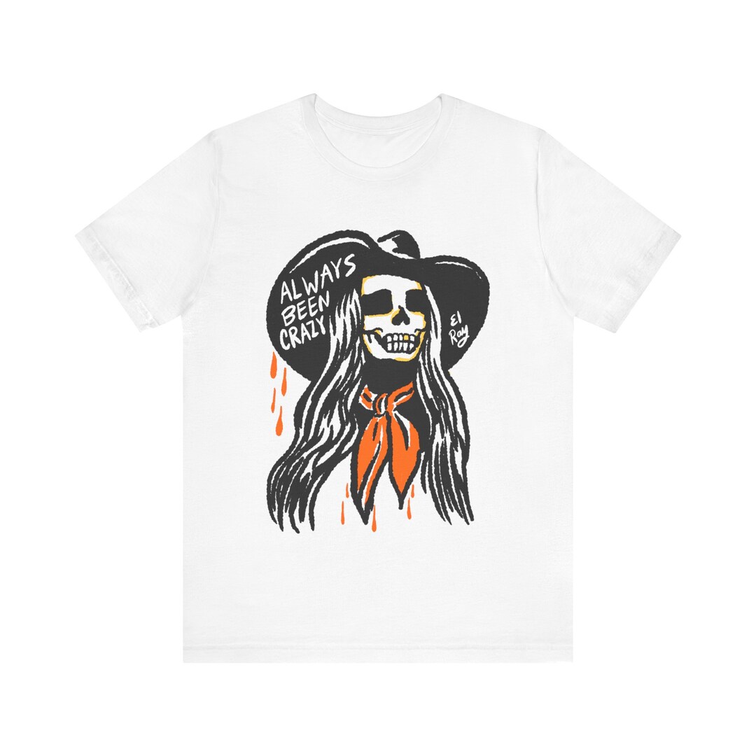 Crazy Cowgirl El Ray Art Short Sleeve Tee - Etsy