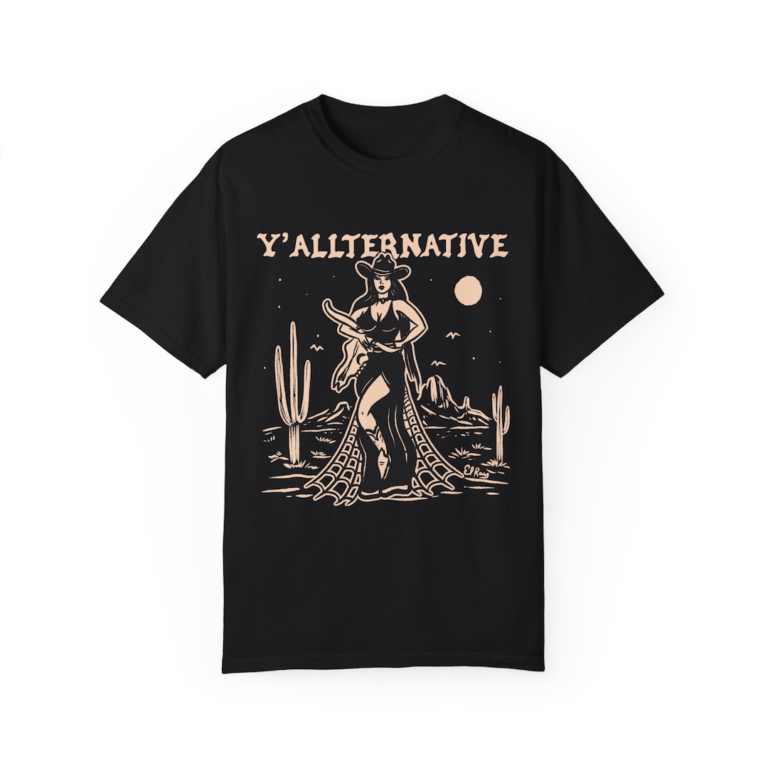 Yallternative Cowgirl Tee by El Ray Art - Etsy