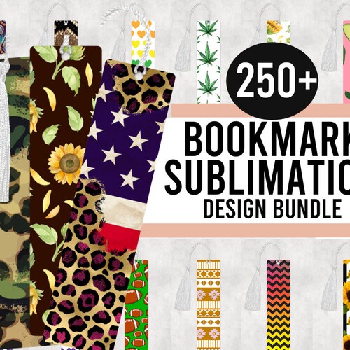 Bookmark Sublimation Designs MEGA BUNDLE Printable Bookmark - Etsy