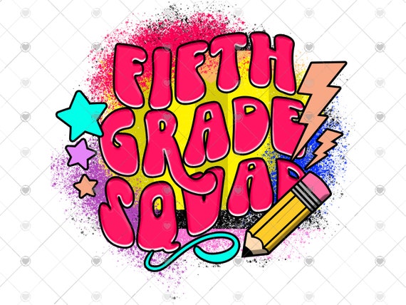 Firth Grade Squad Back to School School Grade Printable - Etsy