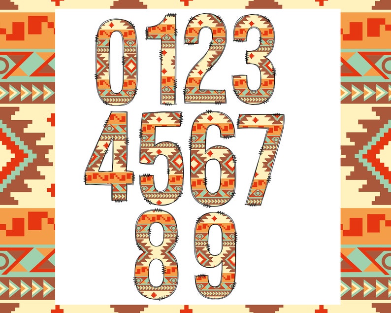 Aztec Doodle Alphabet Letters PNG Bundle Alphabet Doodle - Etsy