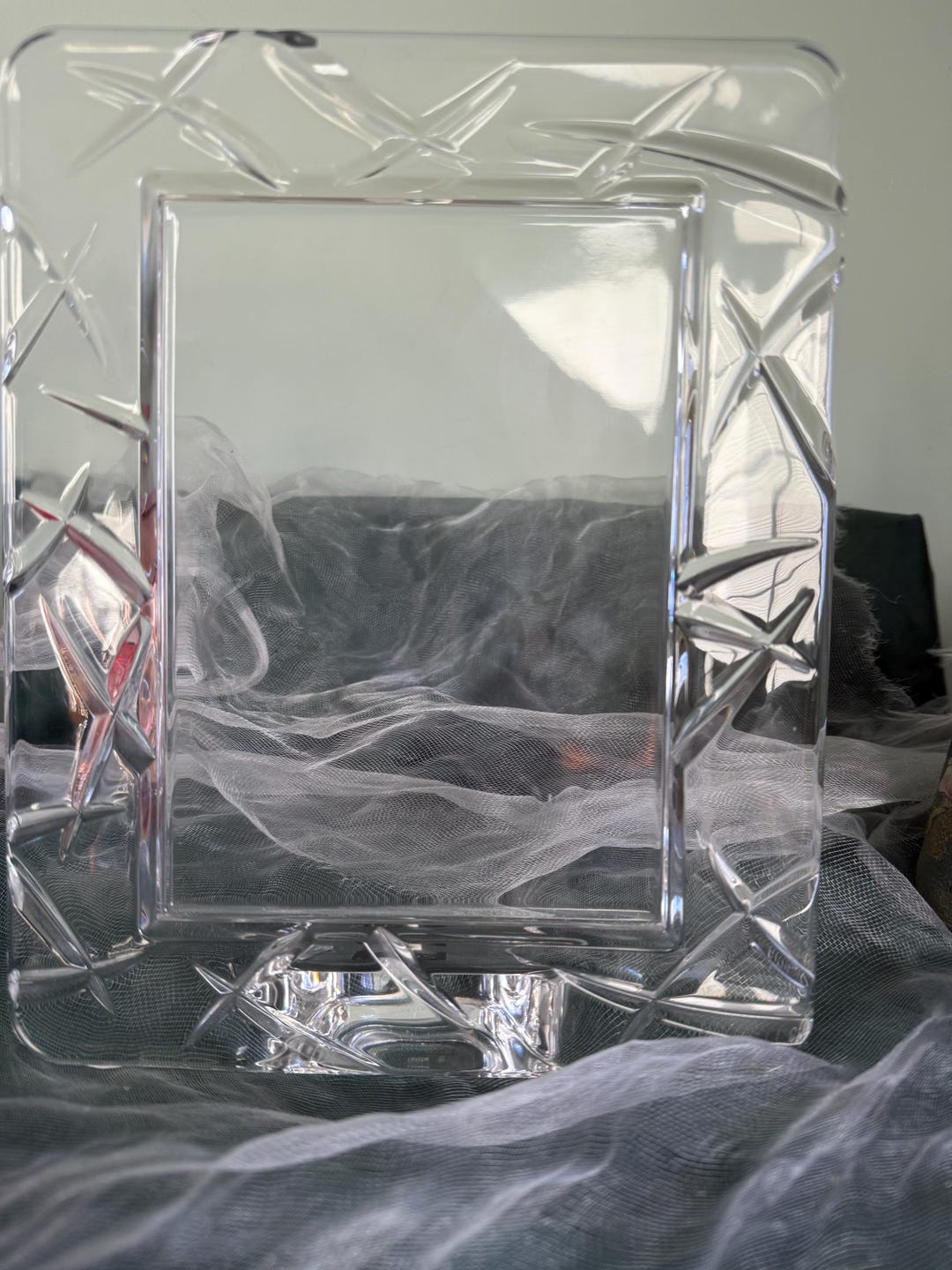 Vintage Stuart Crystal Photo Frame - Etsy