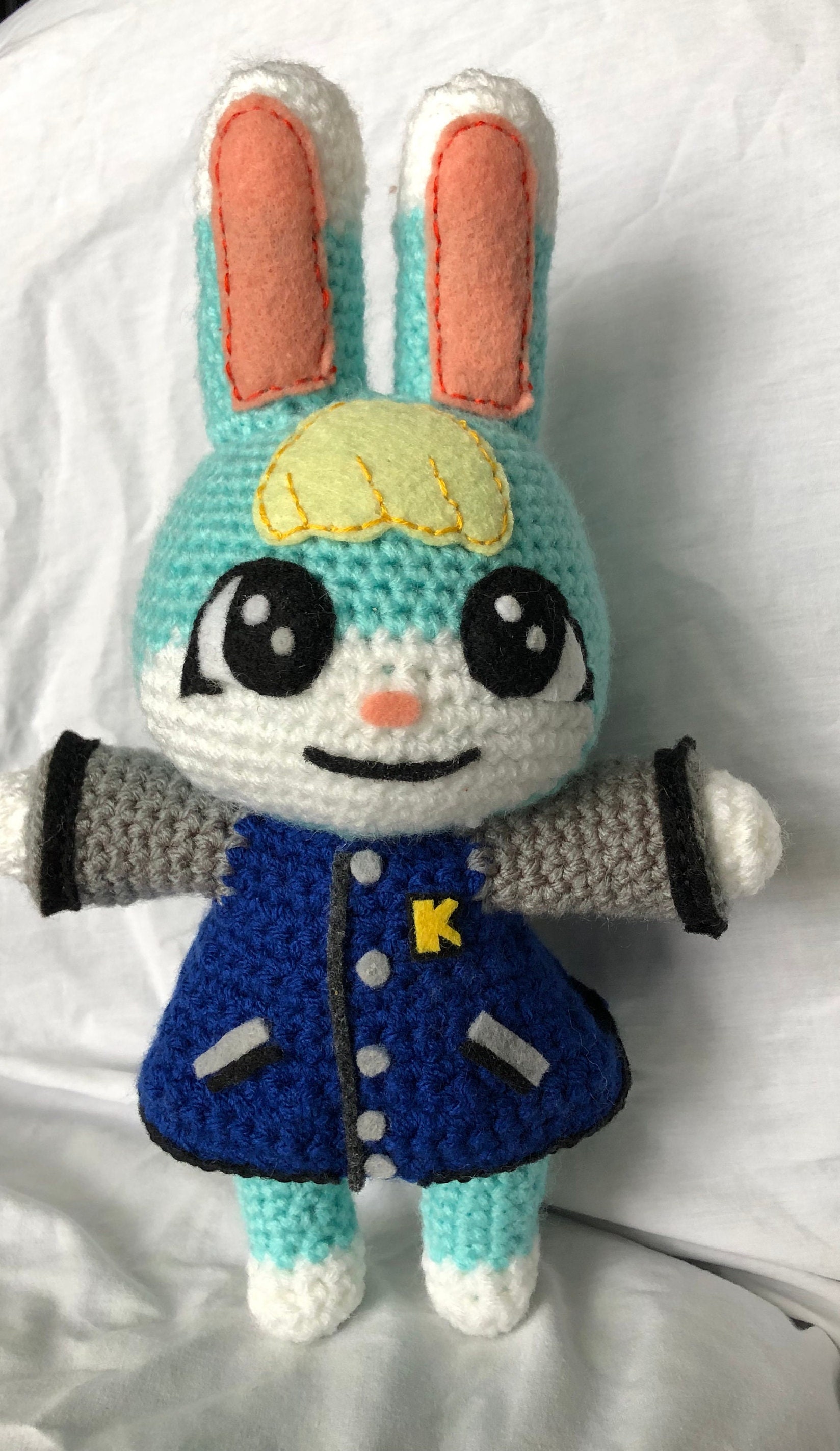 Toys Animal Crossing Villager Sasha the Rabbit Amigurumi Crochet Plush ...