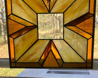 Amber Stained Glass - Etsy