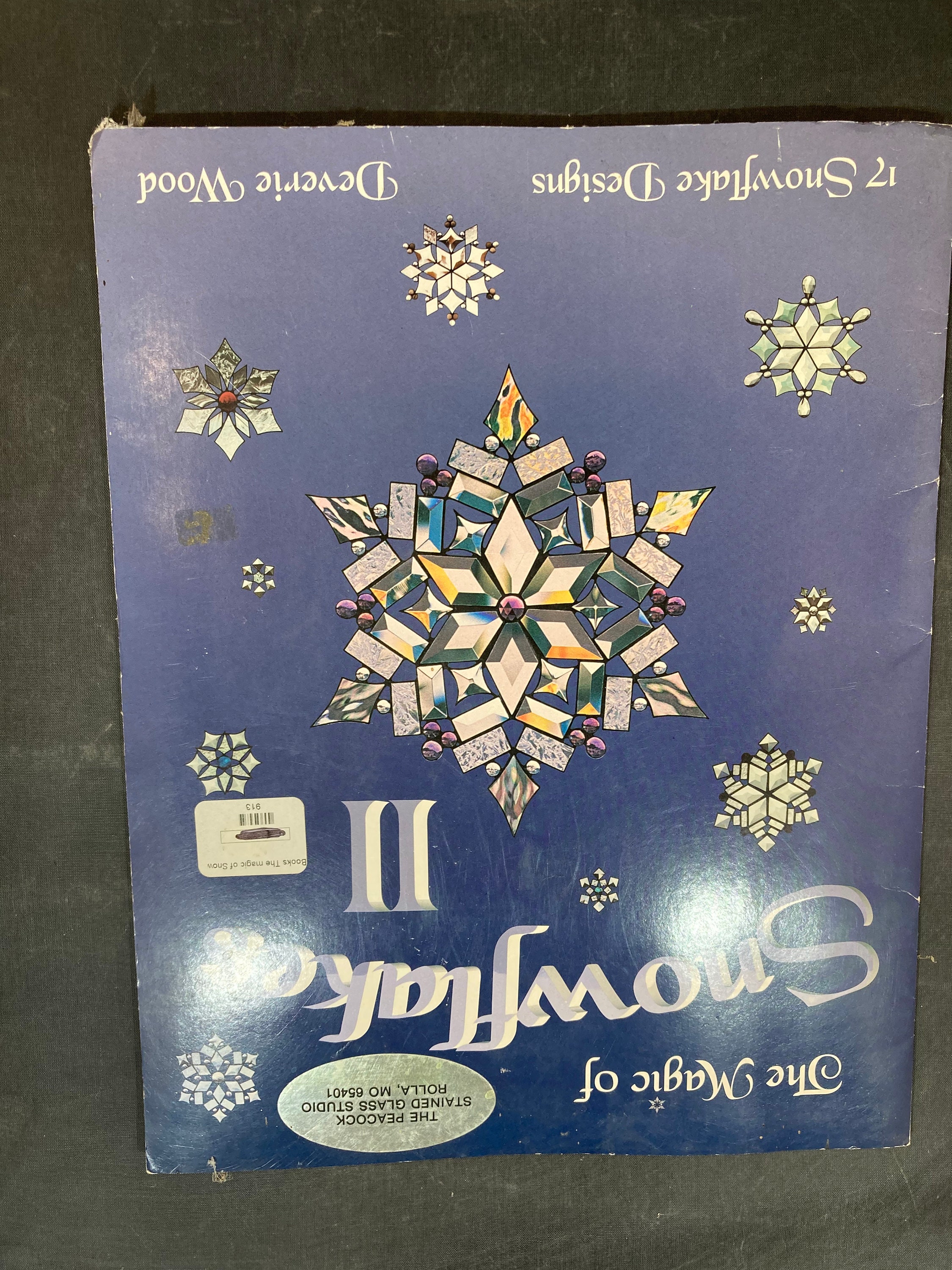 Snowflakes II Stained Glass Pattern Folder - Etsy