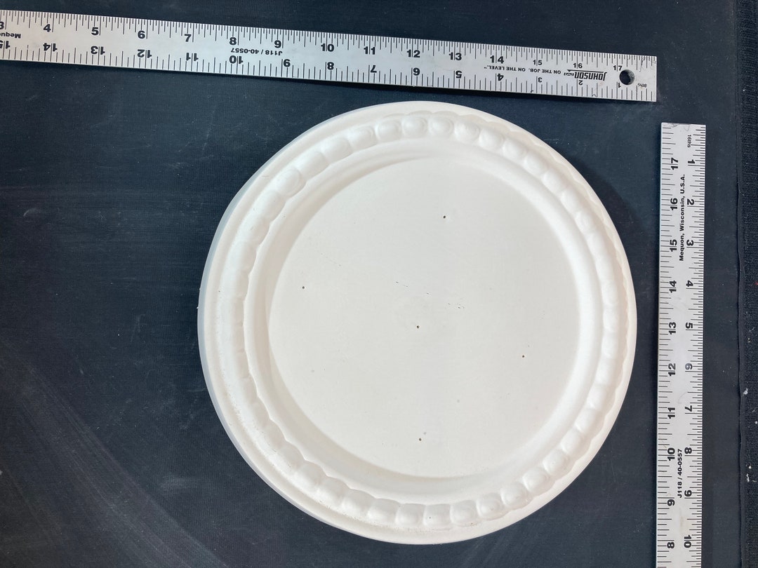 Round 9 1/2” Plate Ceramic Mold - Etsy