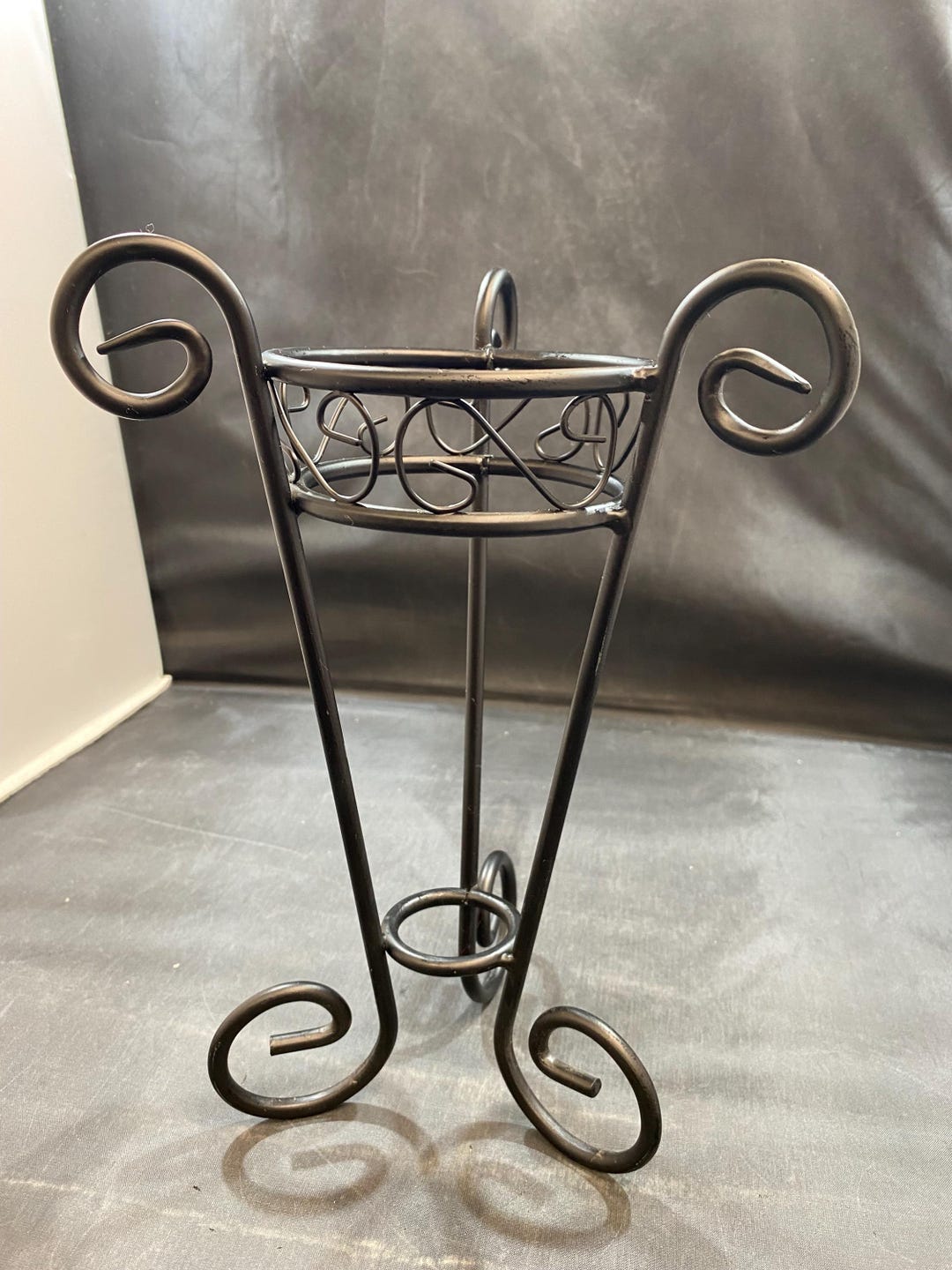 Wrought Iron Display Stand for Glass - Etsy